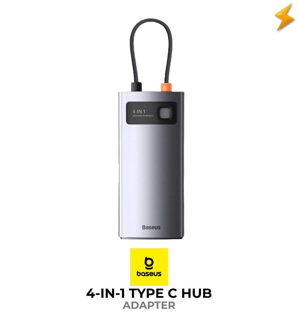 Baseus 4-in-1 Type C HUB – Star Joy Series Docking Station - TheSparkTech
