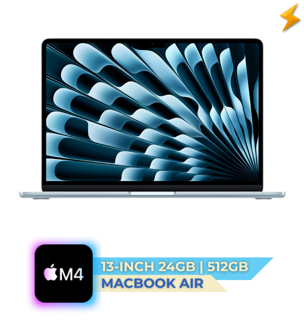 13-inch MacBook Air M4 Chip 24GB 512GB - TheSparkTech