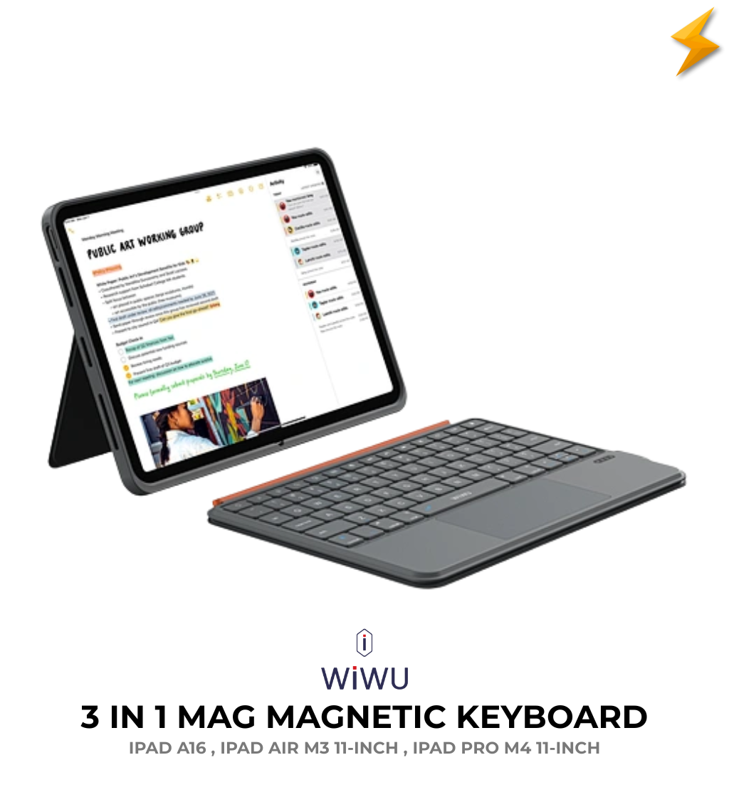 WiWU 3 in 1 Mag Magnetic Keyboard for iPad Wireless - TheSparkTech